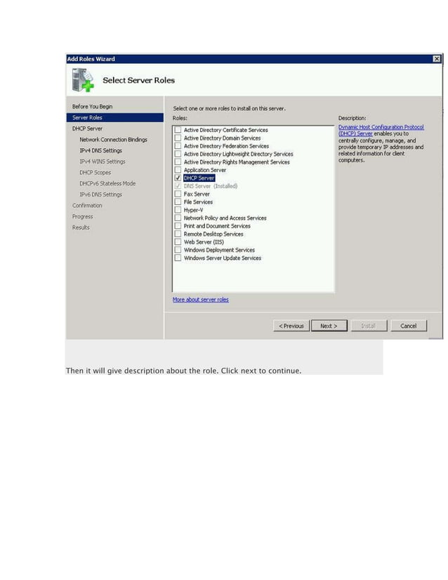 Step By Step Guide To Install Dhcp Role And Configure Pdf