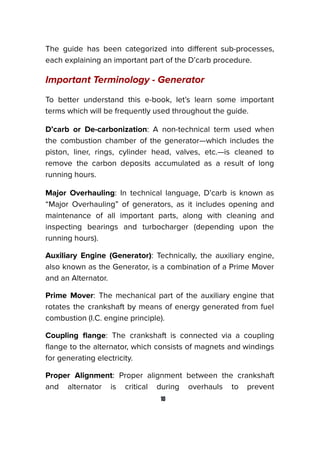 Step by Step Guide to OVERHAULING GENERATORS on Ships | PDF