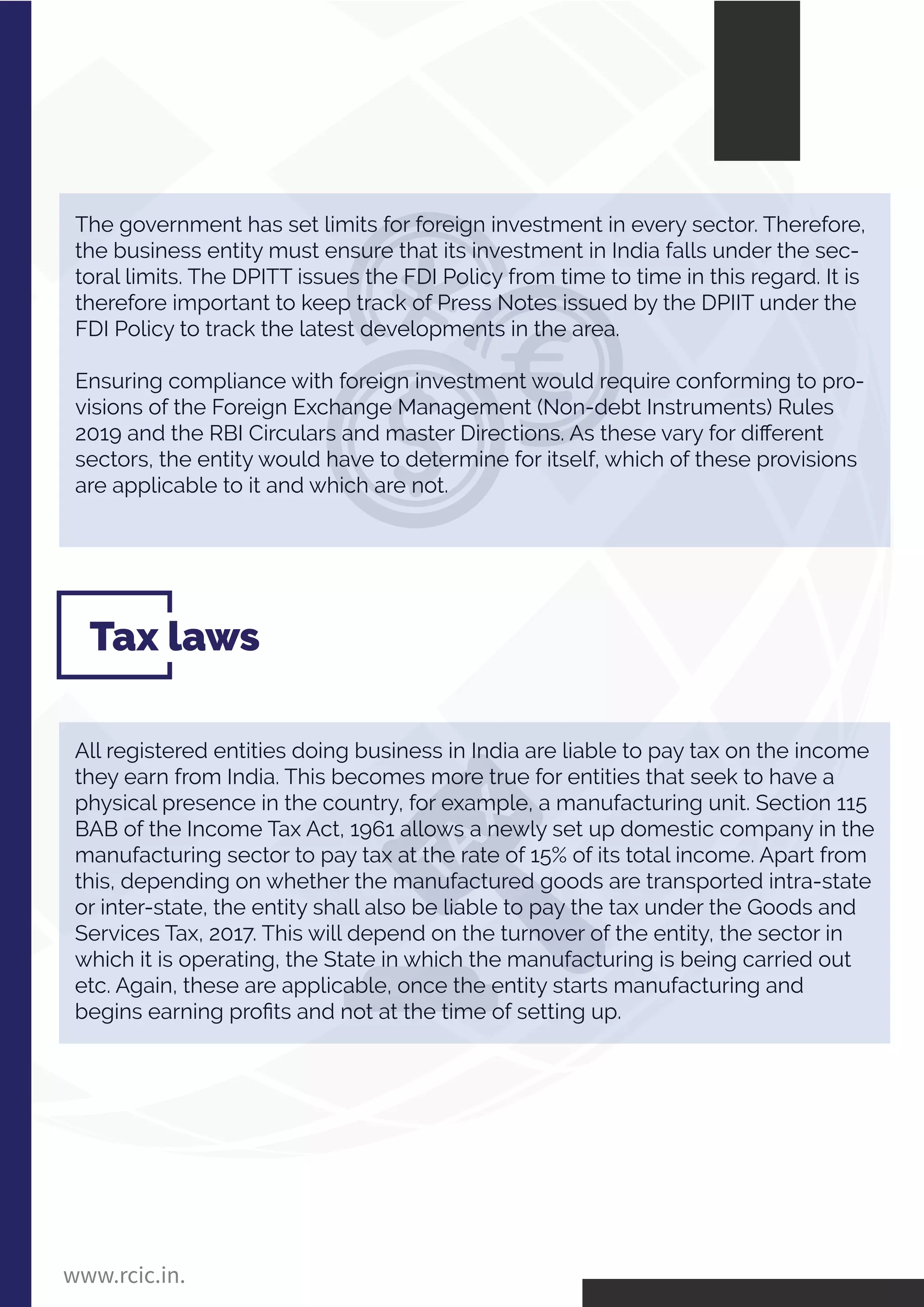 Step by step guide to set up manufacturing in india (1) | PDF