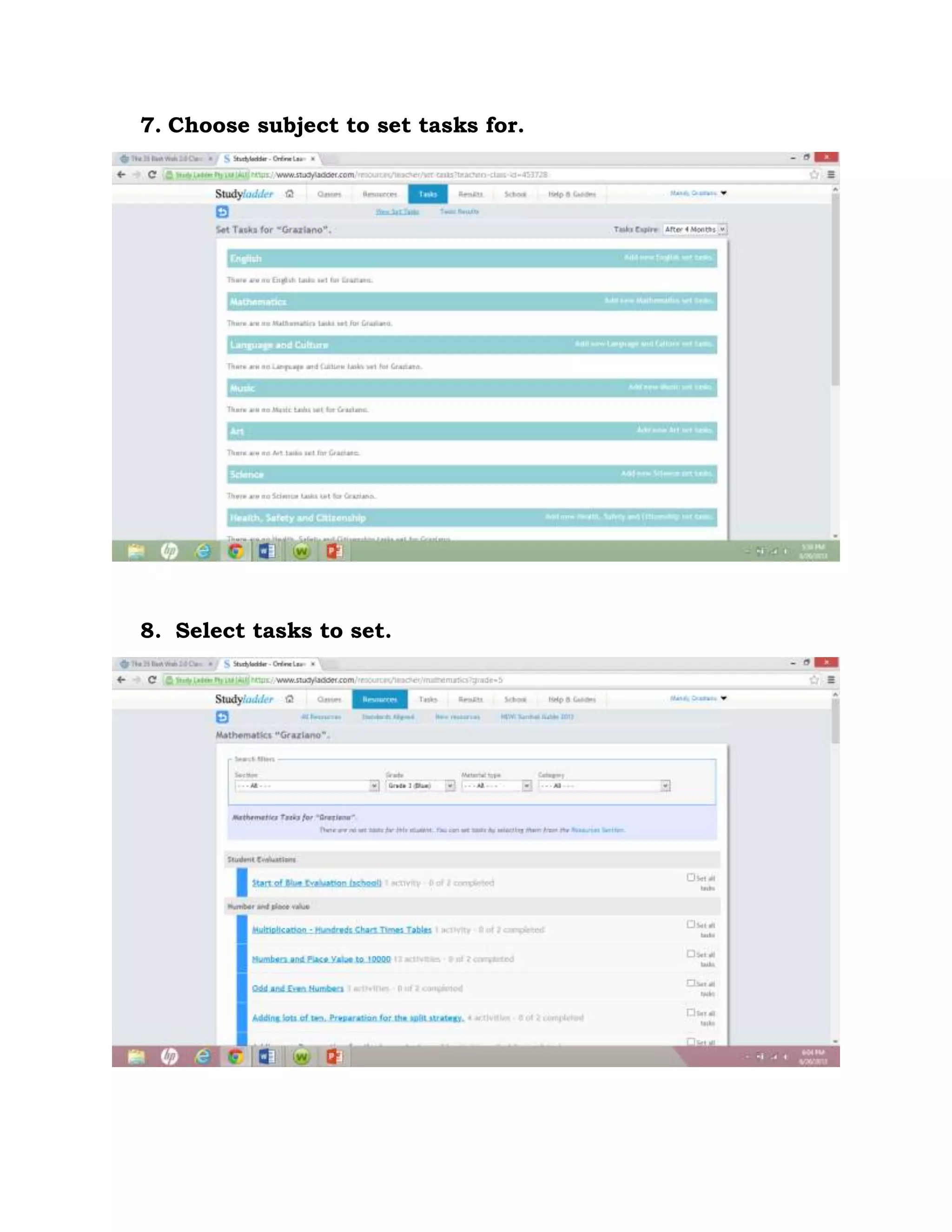 Step by step guide to studyladder | DOCX