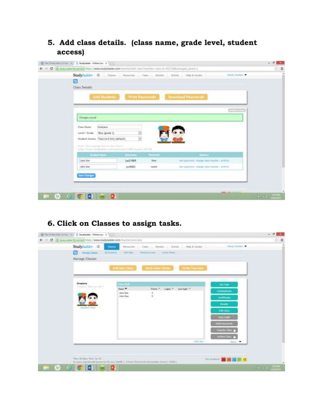 Step by step guide to studyladder | PDF