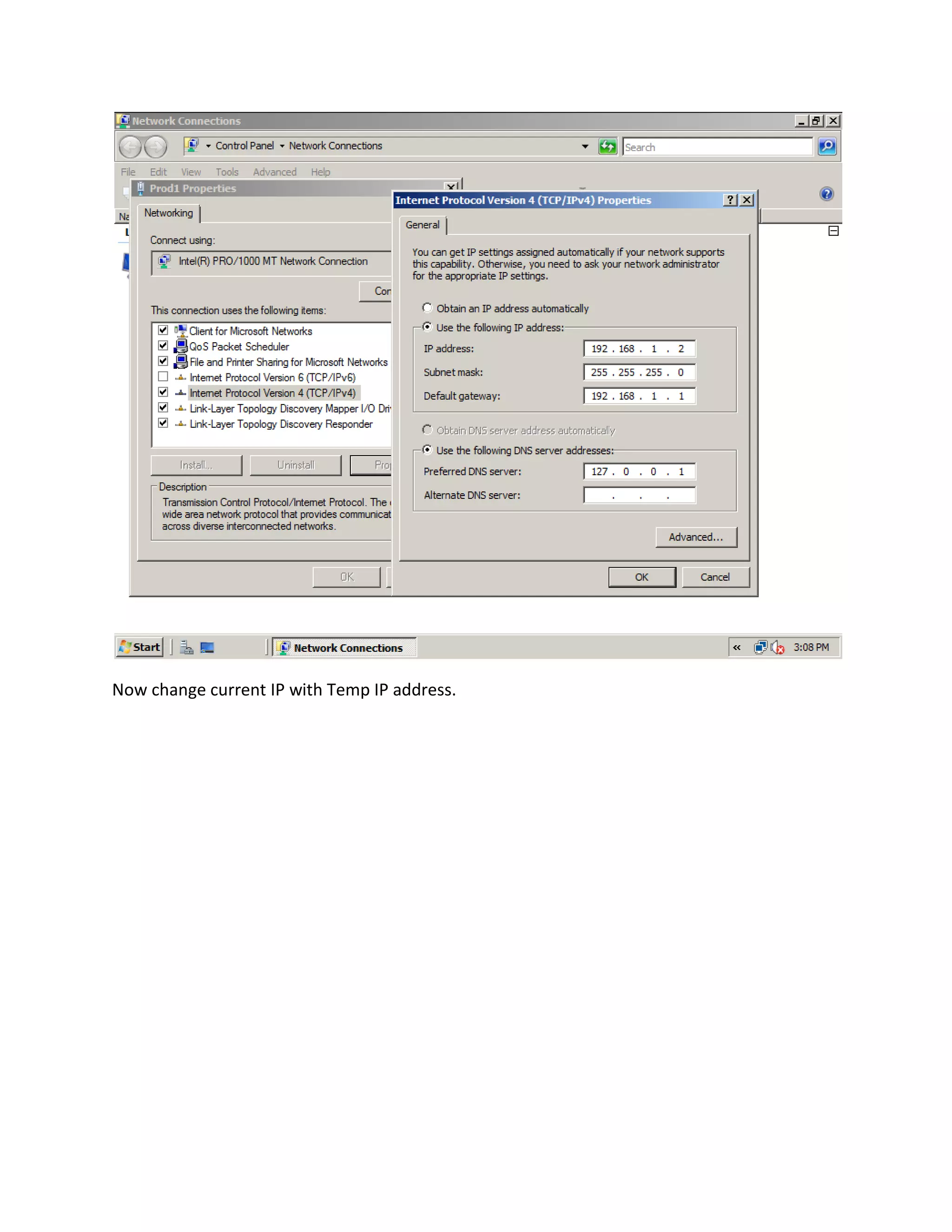 Step by step guide to switch ip address of 2 domain controllers | PDF