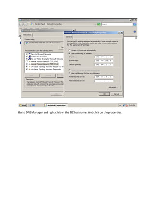 Step by step guide to switch ip address of 2 domain controllers | PDF | Computer Networking ...
