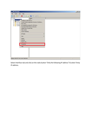 Step by step guide to switch ip address of 2 domain controllers | PDF ...