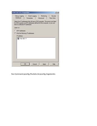 Step by step guide to switch ip address of 2 domain controllers | PDF | Computer Networking ...