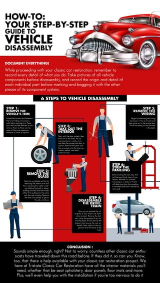Step By Step Guide To Vehicle Disassembly | PDF