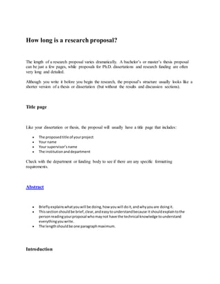 Step by step guide to write a good project proposal | PDF