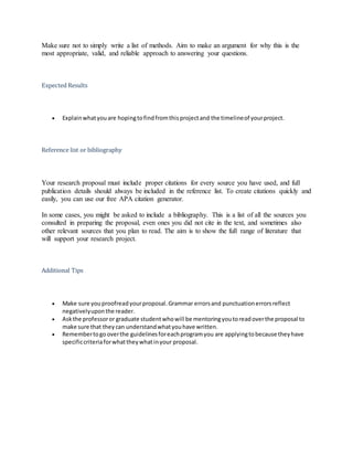 Step by step guide to write a good project proposal | PDF