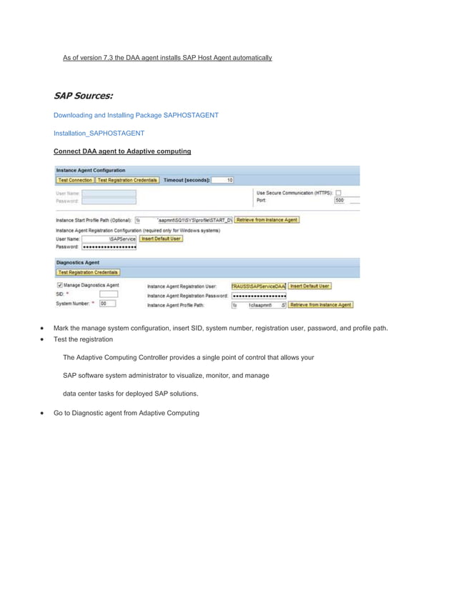 Step by step how to install diagnostic agent | DOCX