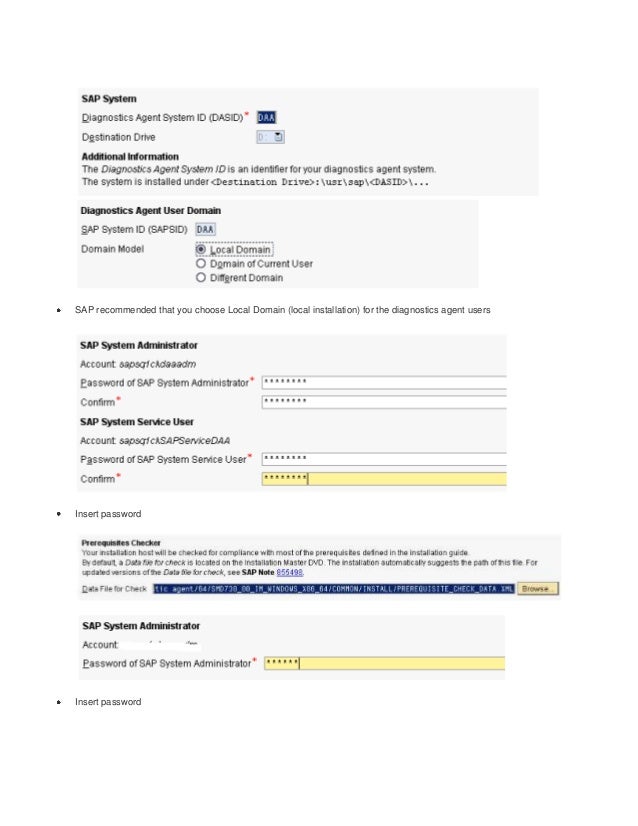 Step by step how to install diagnostic agent