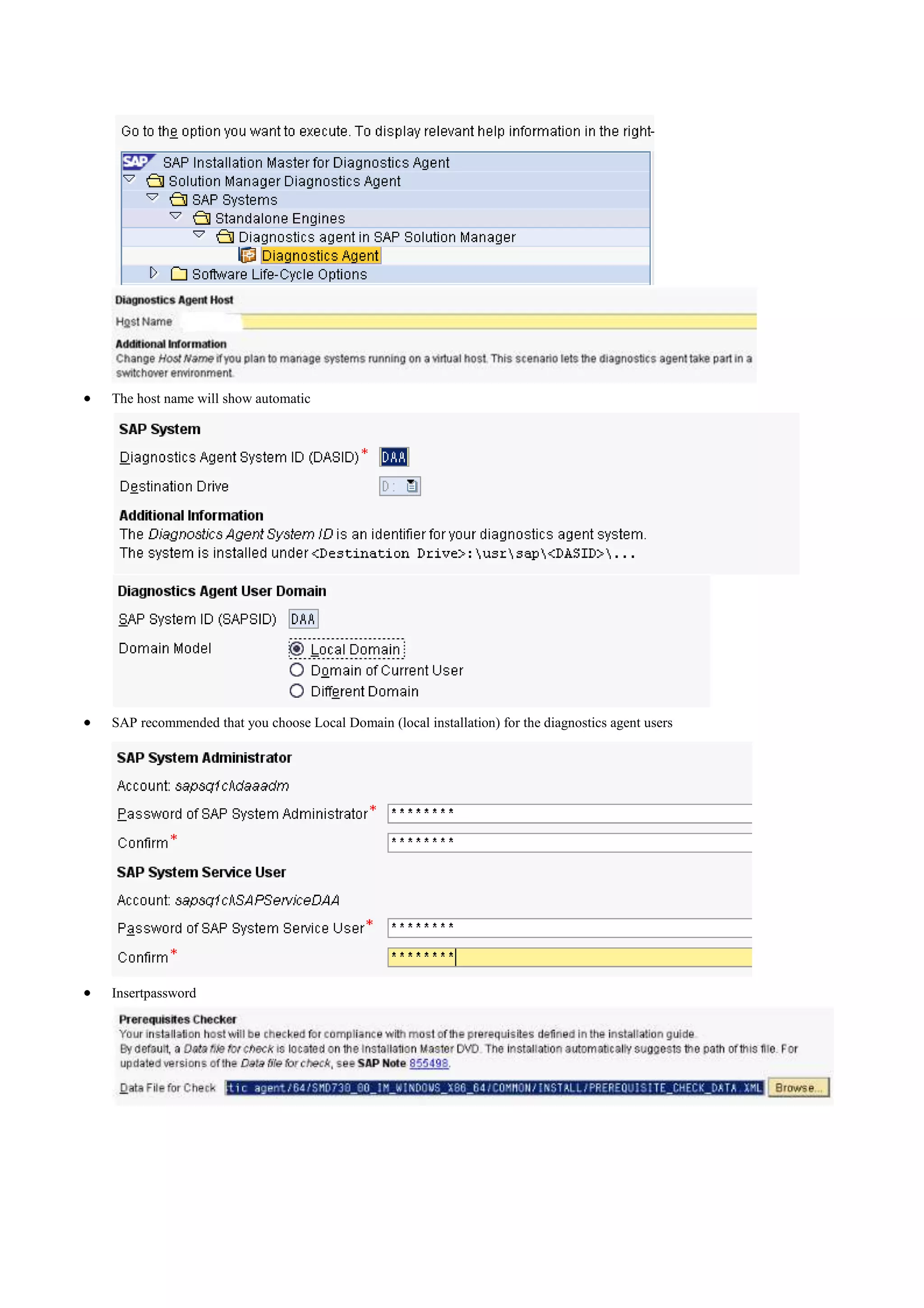Step by step how to install diagnostic agent | DOCX