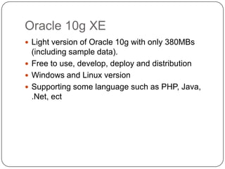 Step By Step How To Install Oracle XE | PPTX