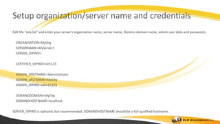 Step by step installation domino on docker | PPTX