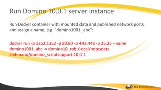 Step by step installation domino on docker | PPTX
