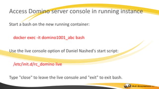 Step by step installation domino on docker | PPTX
