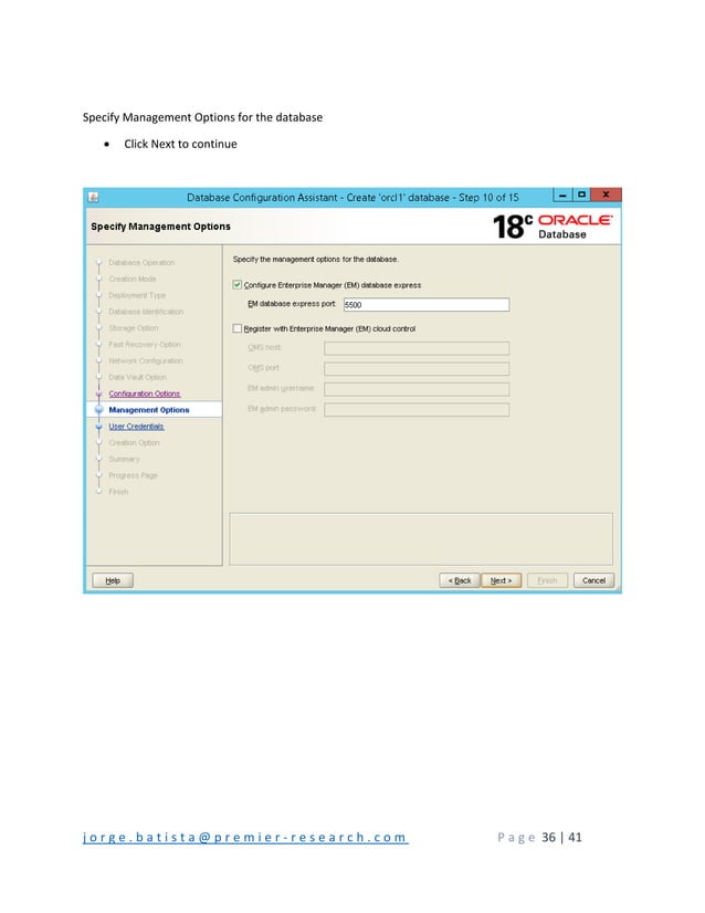 Step by step installation of oracle19c (19.3.0.0.0) on windows 2016 | PDF Step by step installation of oracle19c (19.3.0.0.0) on windows 2016 | PDF