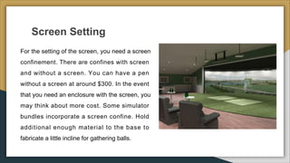 Step by step instructions to set up a golf simulator | PDF
