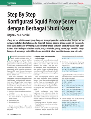 Step by step konfigurasi squid server dari berbagai kasus | PDF