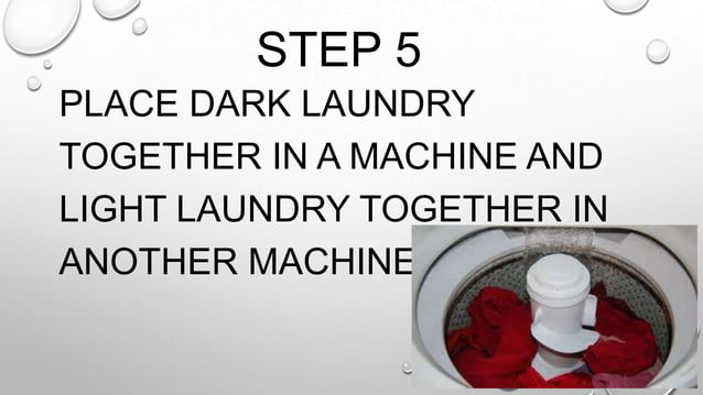 Step by step laundry (picture prompts) | PPTX
