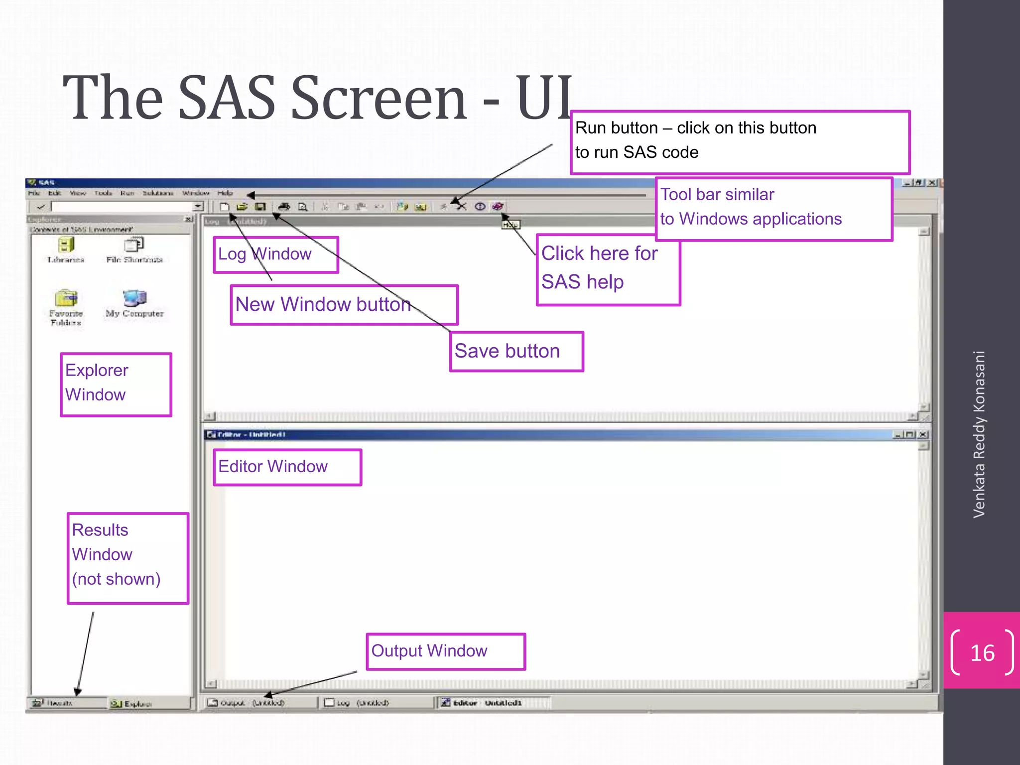 SAS basics Step by step learning | PPTX