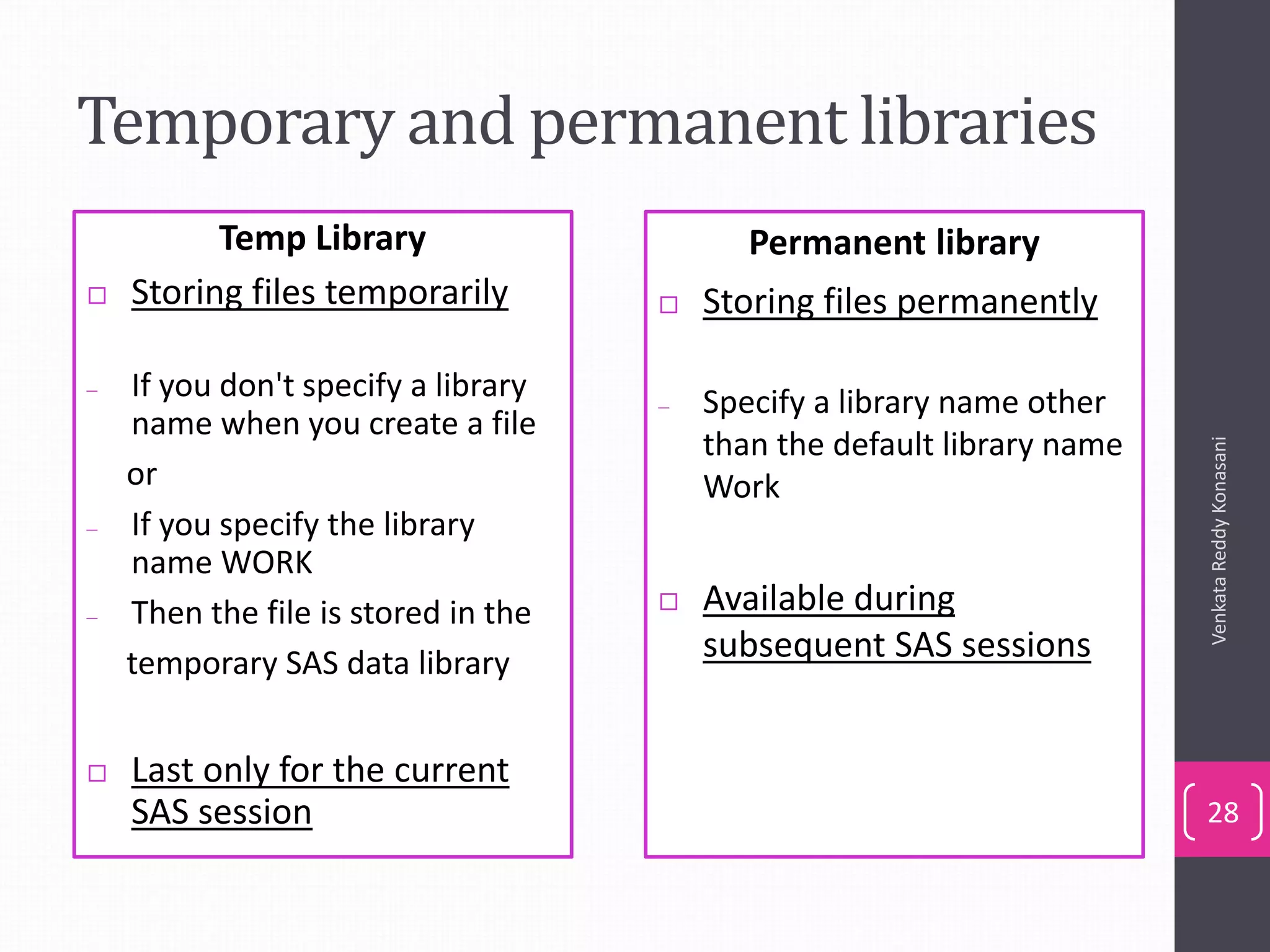 SAS basics Step by step learning | PPTX