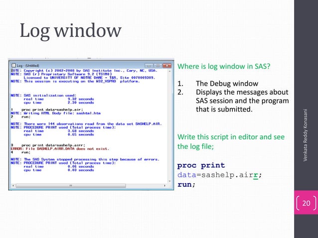 SAS basics Step by step learning | PPTX