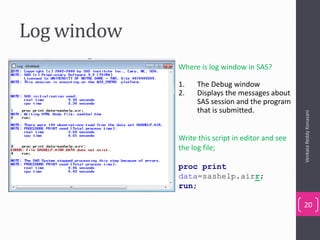 SAS basics Step by step learning | PPT
