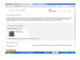 Step by step membuat blog | PPTX