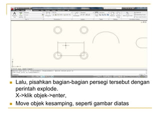 Step by step menggambar objek di auto cad 2010 | PPTX