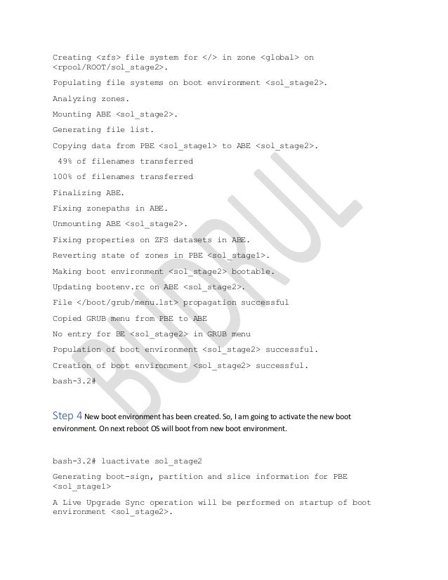 Step By Step Migration Ufs To Zfs File System On Solaris 10