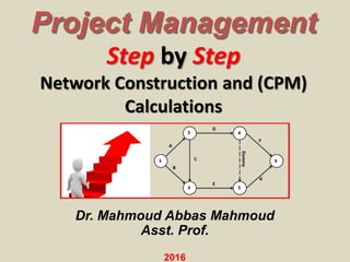 Step by step network construction and (cpm) calculations | PPSX