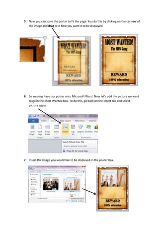 Microsoft Wanted Poster Template