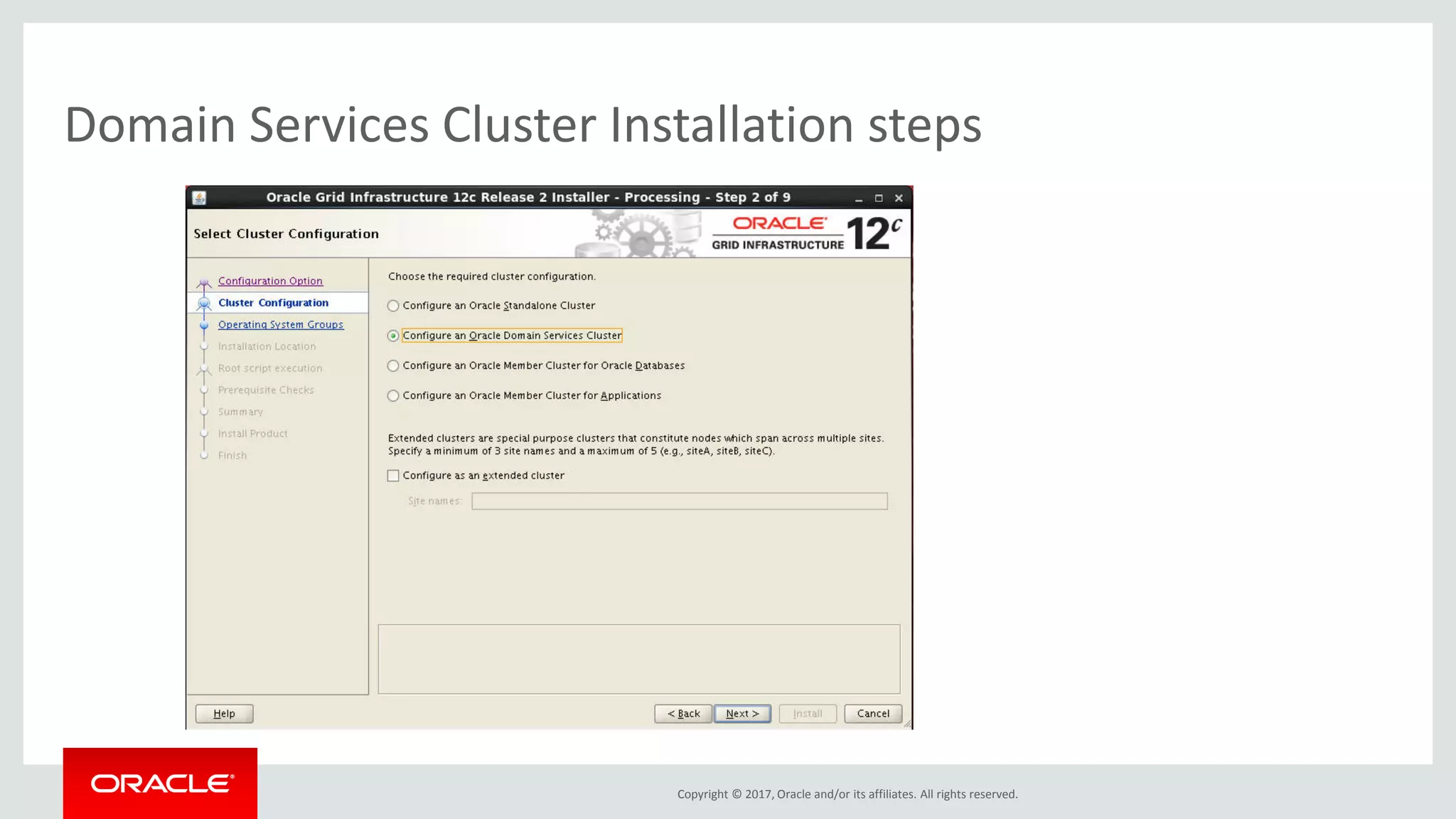 Step by Step instructions to install Cluster Domain deployment model | PPT