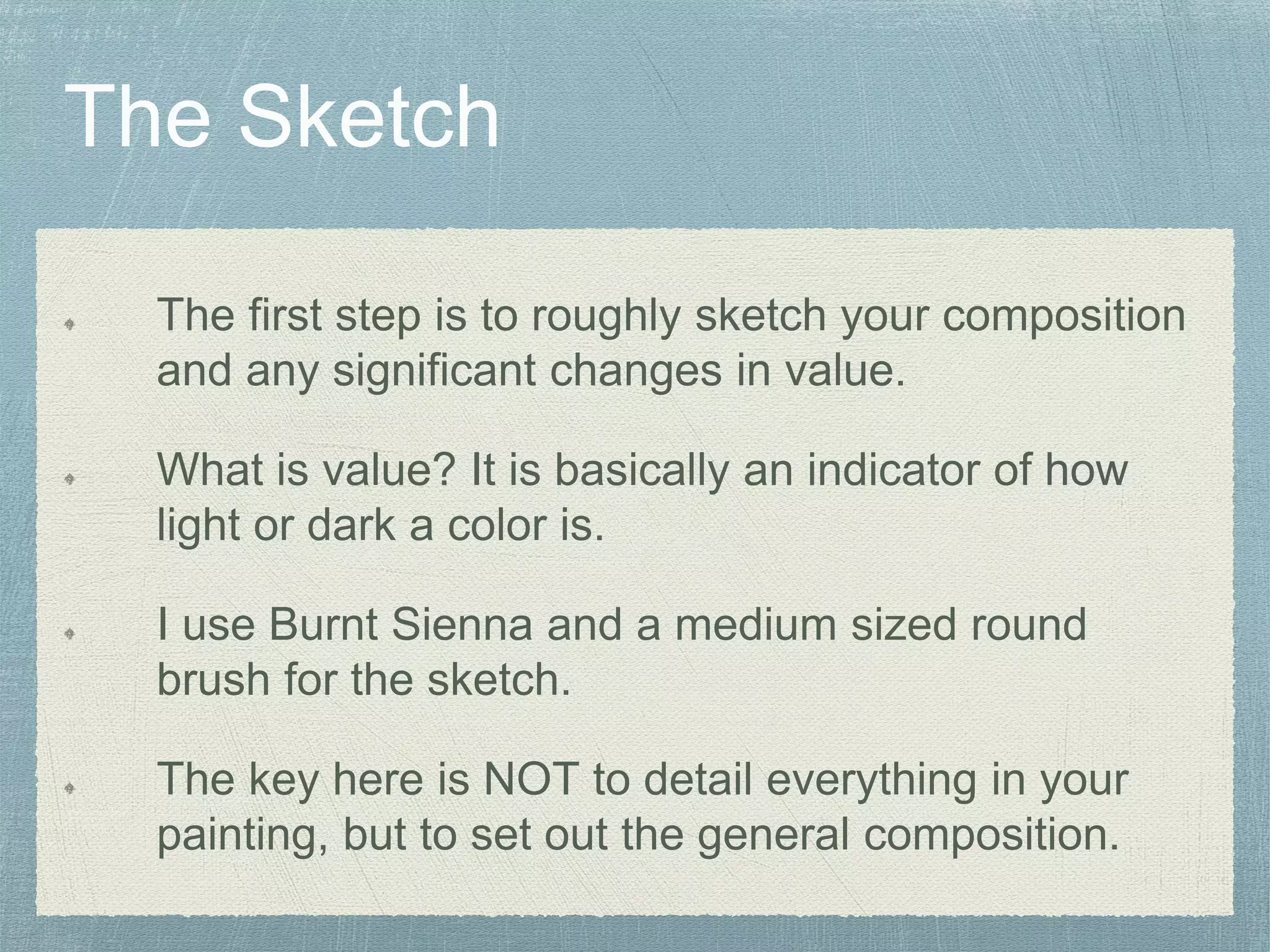 Step By Step Oil Painting, From Sketch To Finish | PPTX