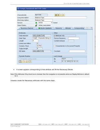 Step by step procedure for loading of data from the flat file to the master data text tables | PDF