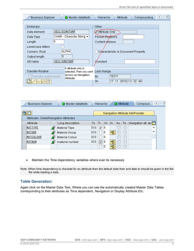 Step by step procedure for loading of data from the flat file to the master data text tables | PDF