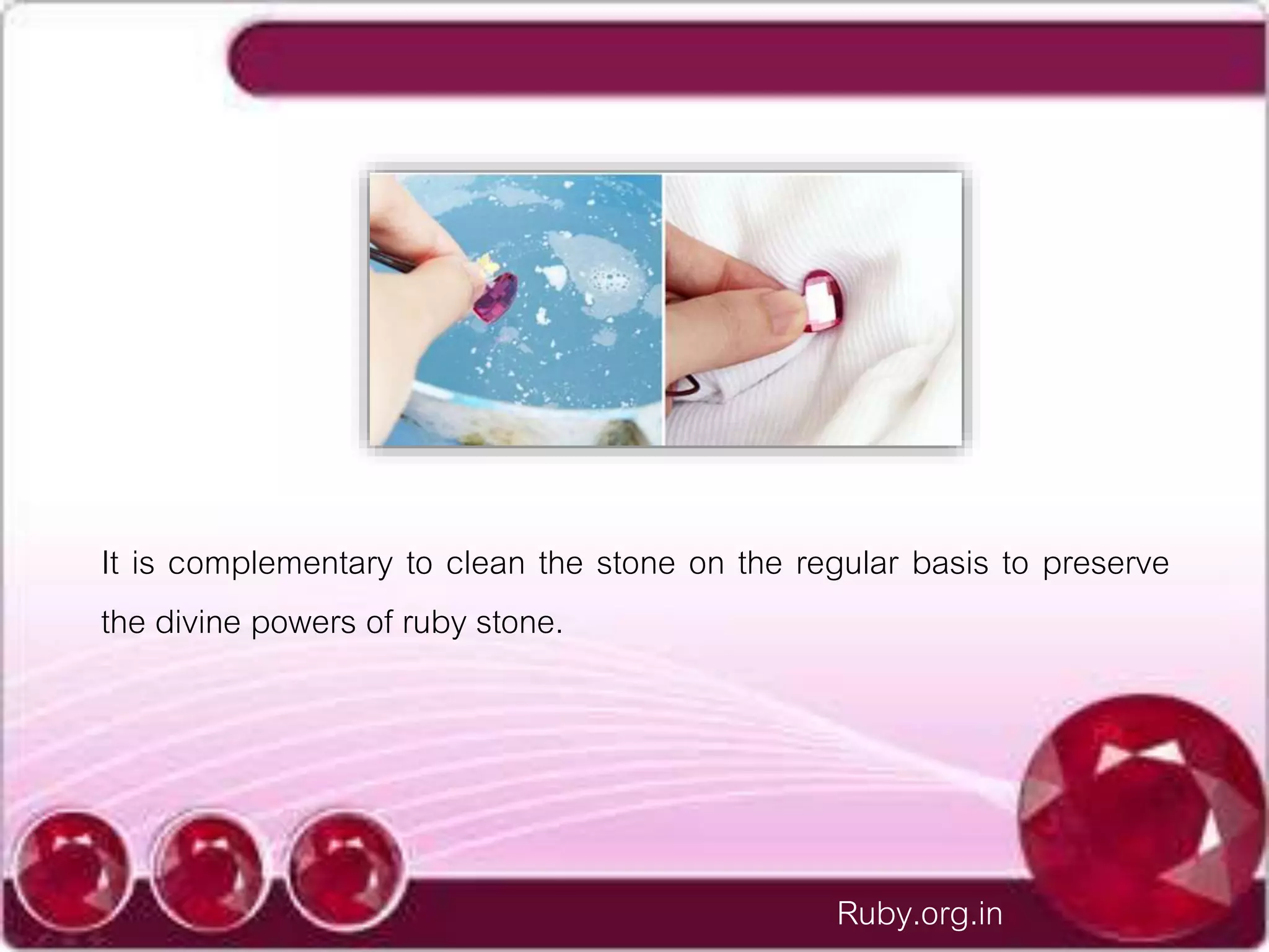 Step by step procedure to polish ruby gemstones | PPT