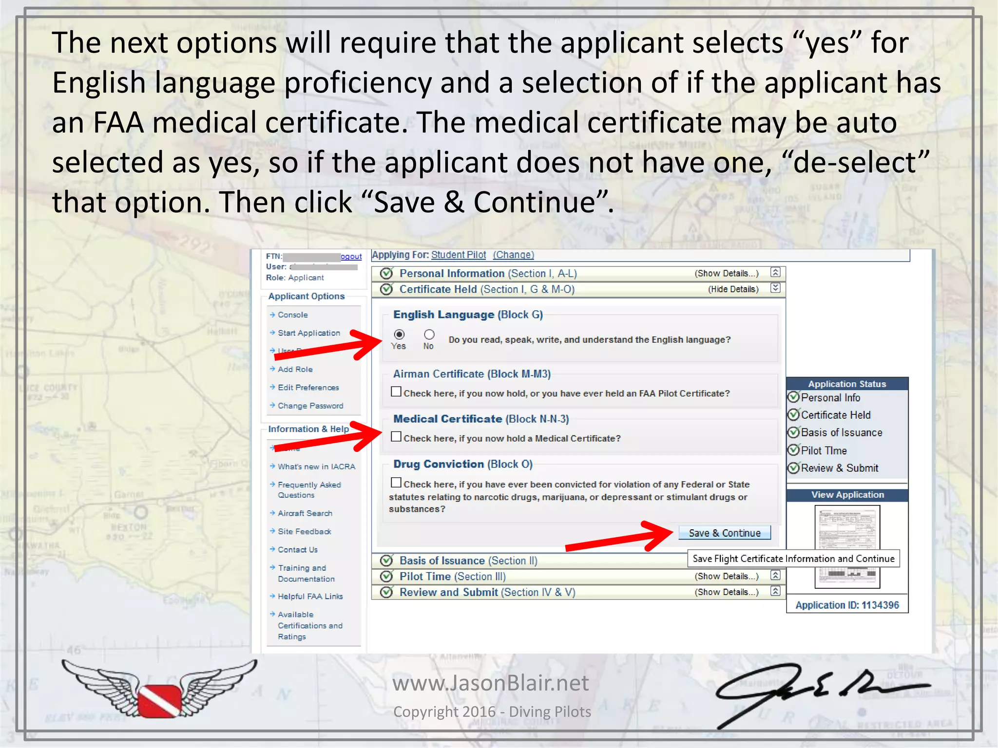 Step by step process for issuance of student pilot certificates using ...