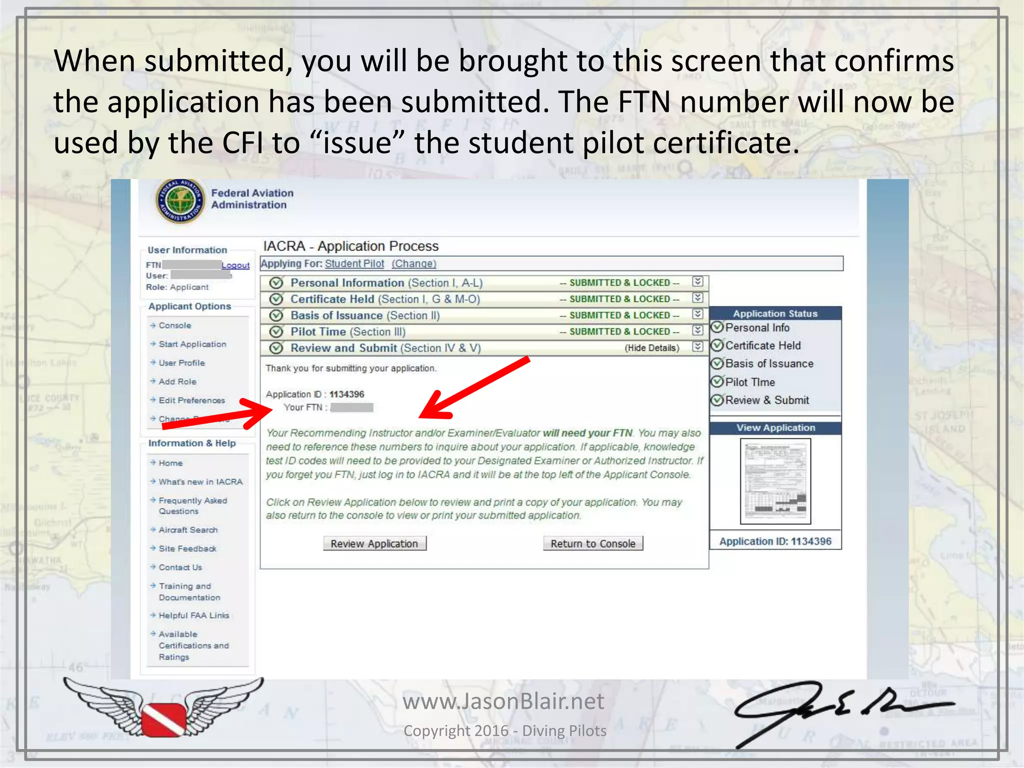 Step by step process for issuance of student pilot certificates using ...