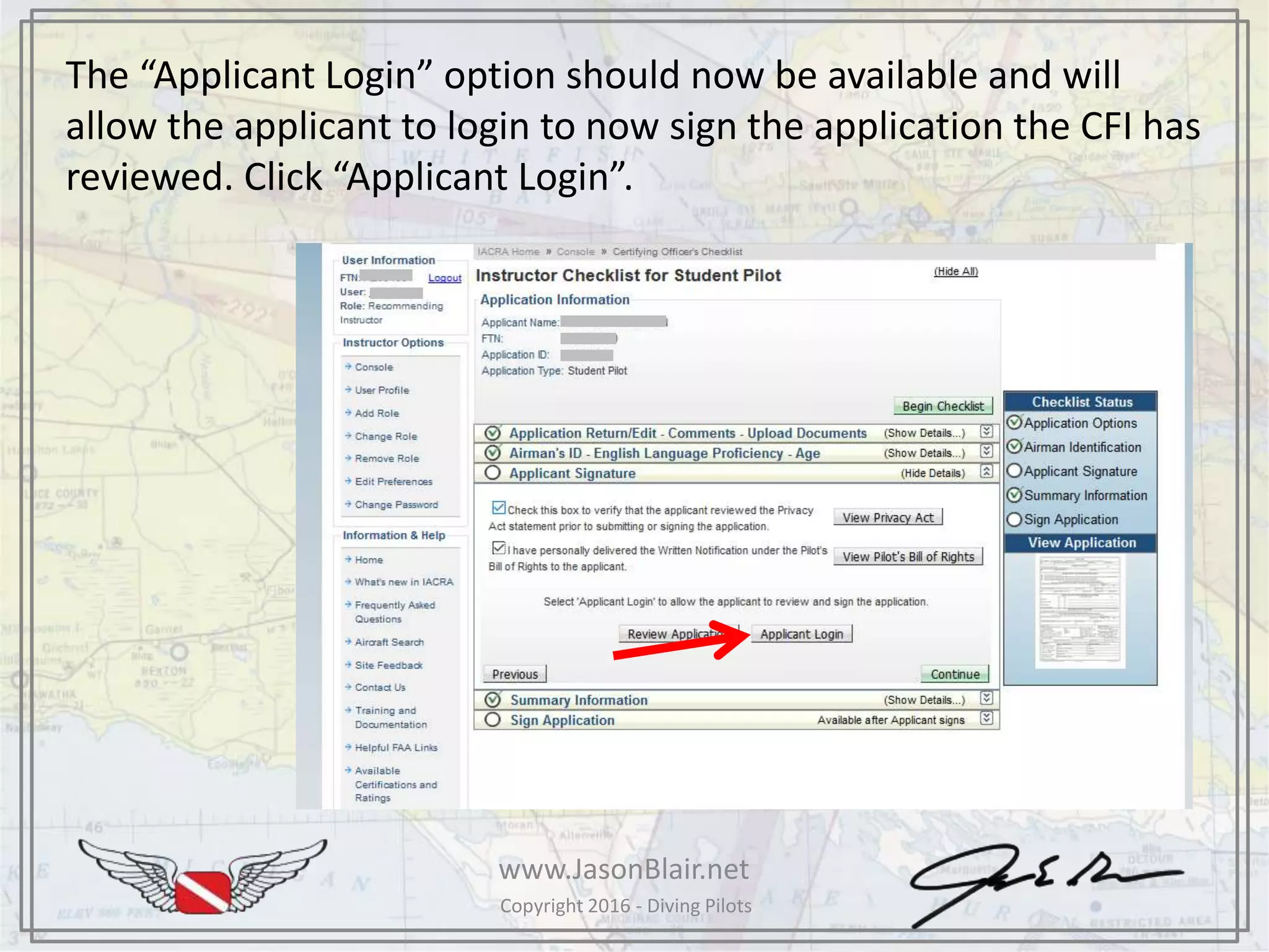 Step by step process for issuance of student pilot certificates using ...