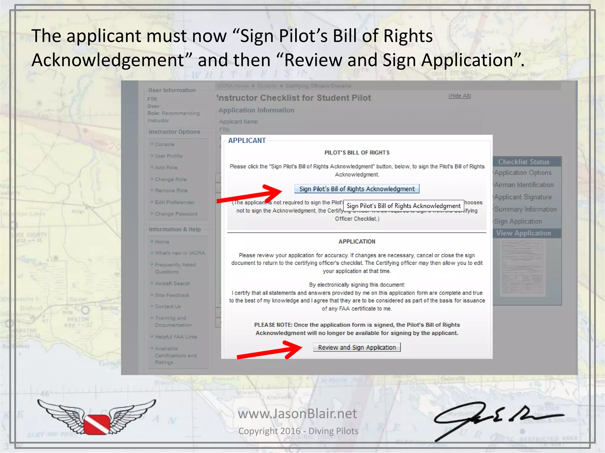 Step by step process for issuance of student pilot certificates using ...