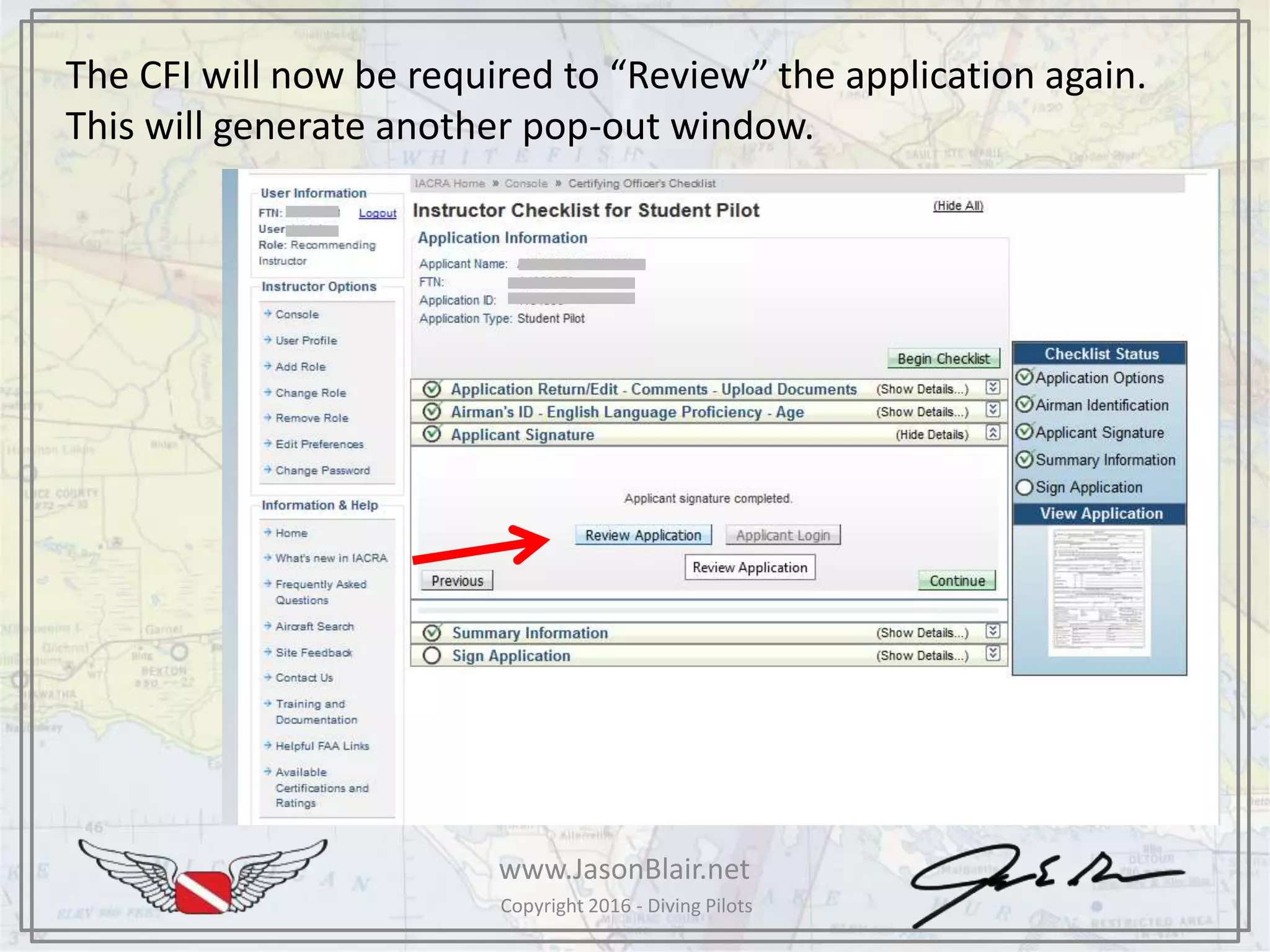 Step by step process for issuance of student pilot certificates using ...