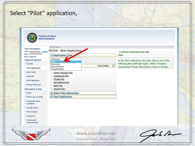 Step by step process for issuance of student pilot certificates using ...