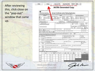 Step by step process for issuance of student pilot certificates using ...