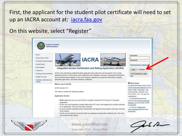 Step by step process for issuance of student pilot certificates using ...
