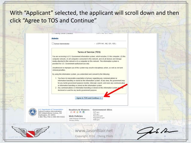 Step by step process for issuance of student pilot certificates using ...