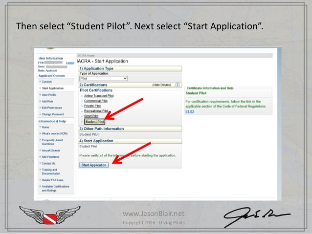Step By Step Process For Issuance Of student pilot certificates Using Step By Step Process For Issuance Of student pilot certificates Using
