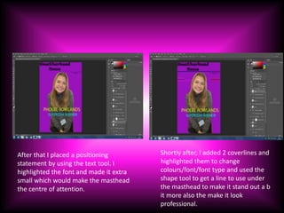 Step by step process of my school magazine | PPT