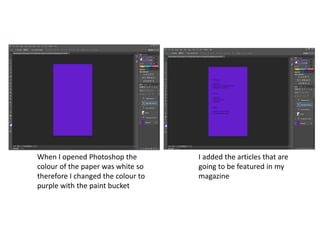 Step by step process of my school magazine | PPT