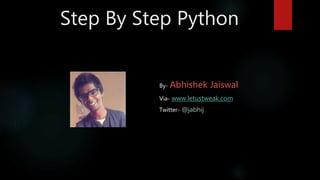 Step by step python(week2) | PPTX